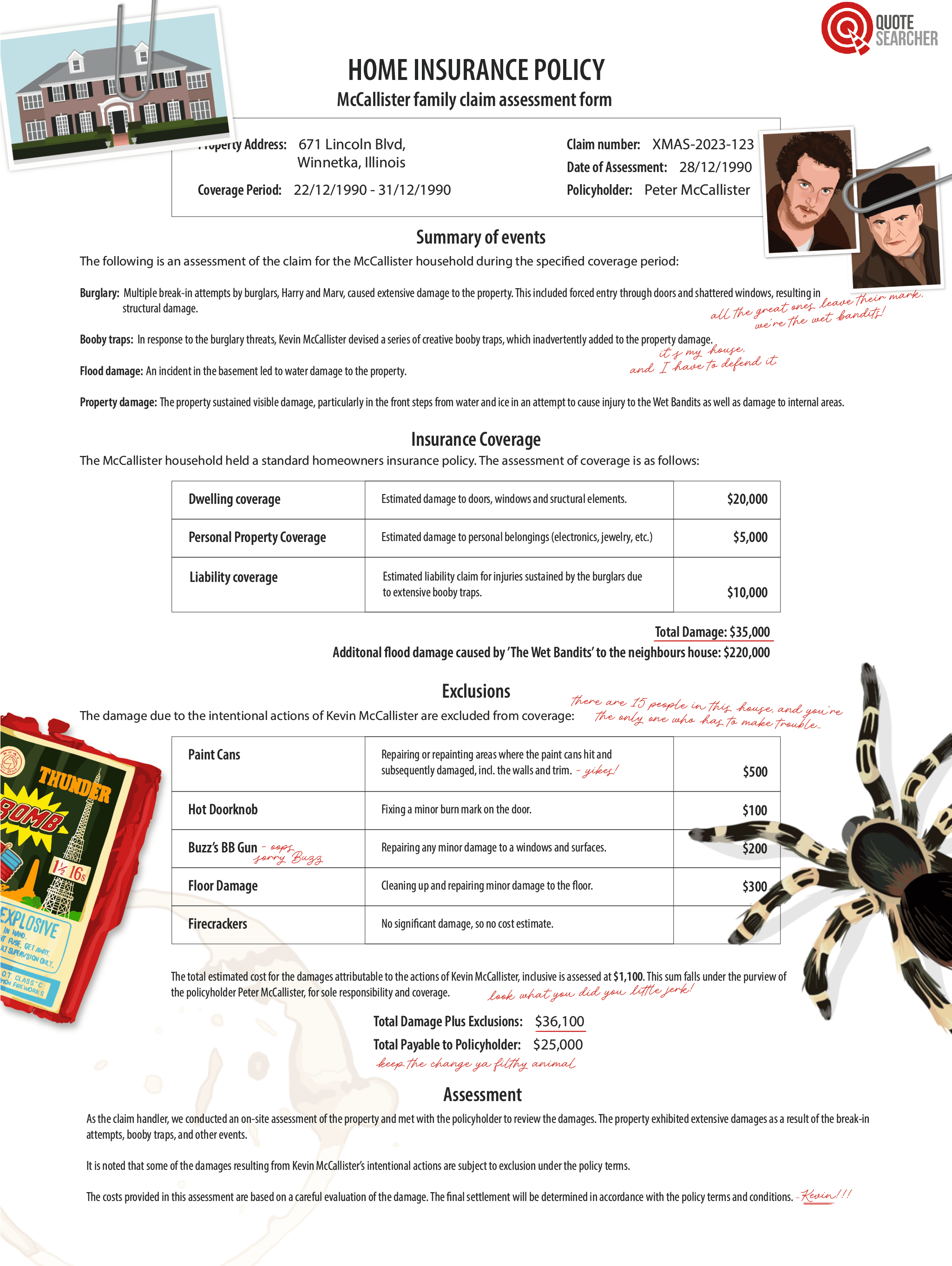 Just How Much Did the Home Alone Insurance Claim Cost? - QuoteSearcher